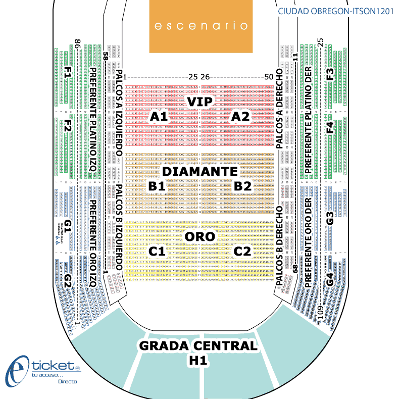 GLORIA TREVI (OBREGON) : Arena ITSON : CIUDAD OBREGON : Información del ...